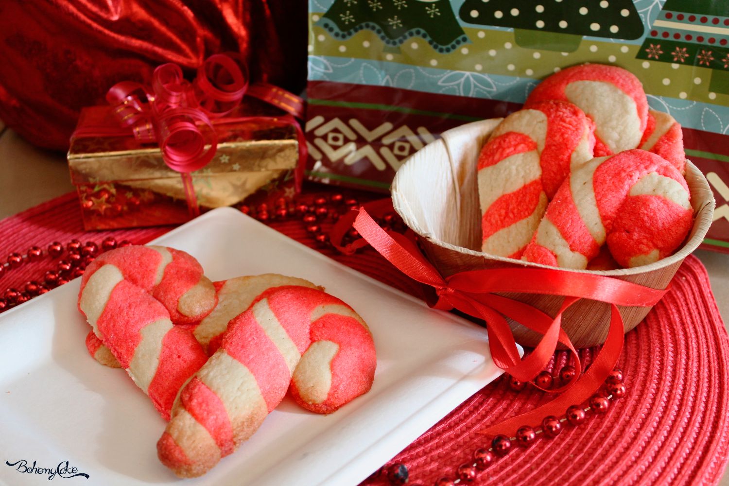 Candy cane cookie - BohemyCake